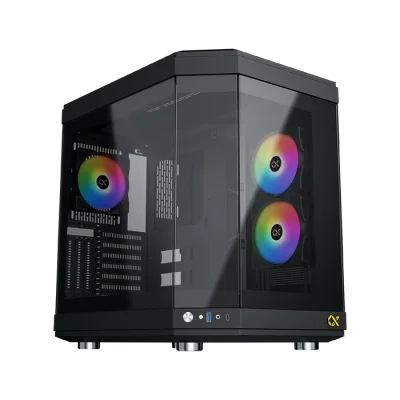XIGMATEK CUBI BLACK Gaming case / 6 FAN / - Techmate dz