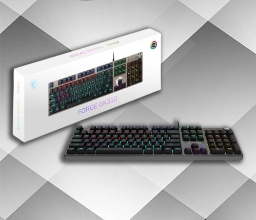 msi FORGE GK310 MECHANICAL GAMING KEYBOARD / 100% / - Techmate dz